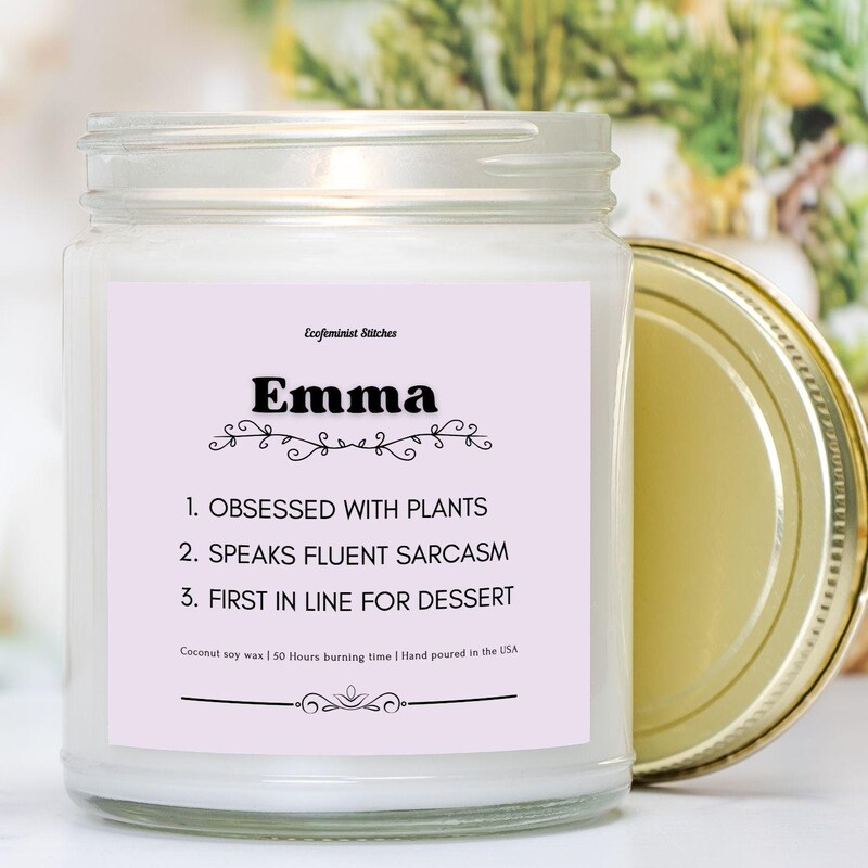 Personalized Candles - Etsy