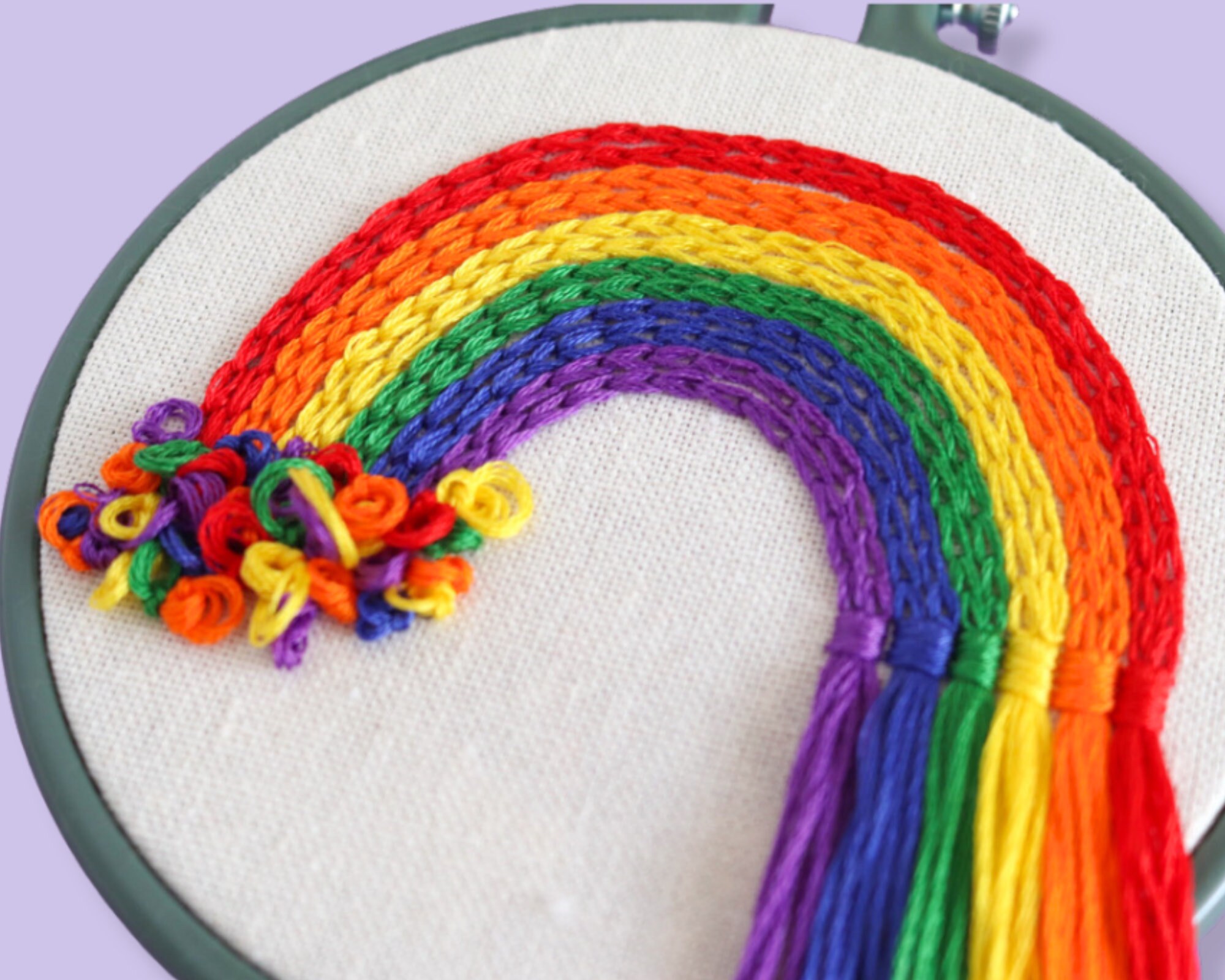Pride Embroidery Design, Rainbow Embroidery Pattern PDF, Easy ...