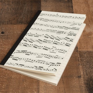 Cute Note Book Journal With Music Design - Etsy