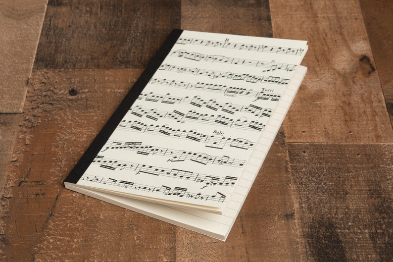 Cute Note Book Journal With Music Design - Etsy