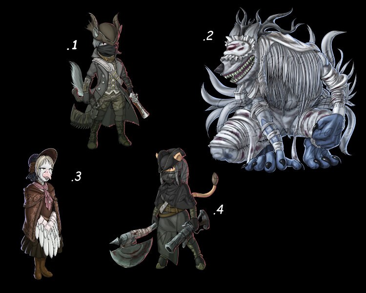 Bloodborne Anthro Stickers - Etsy