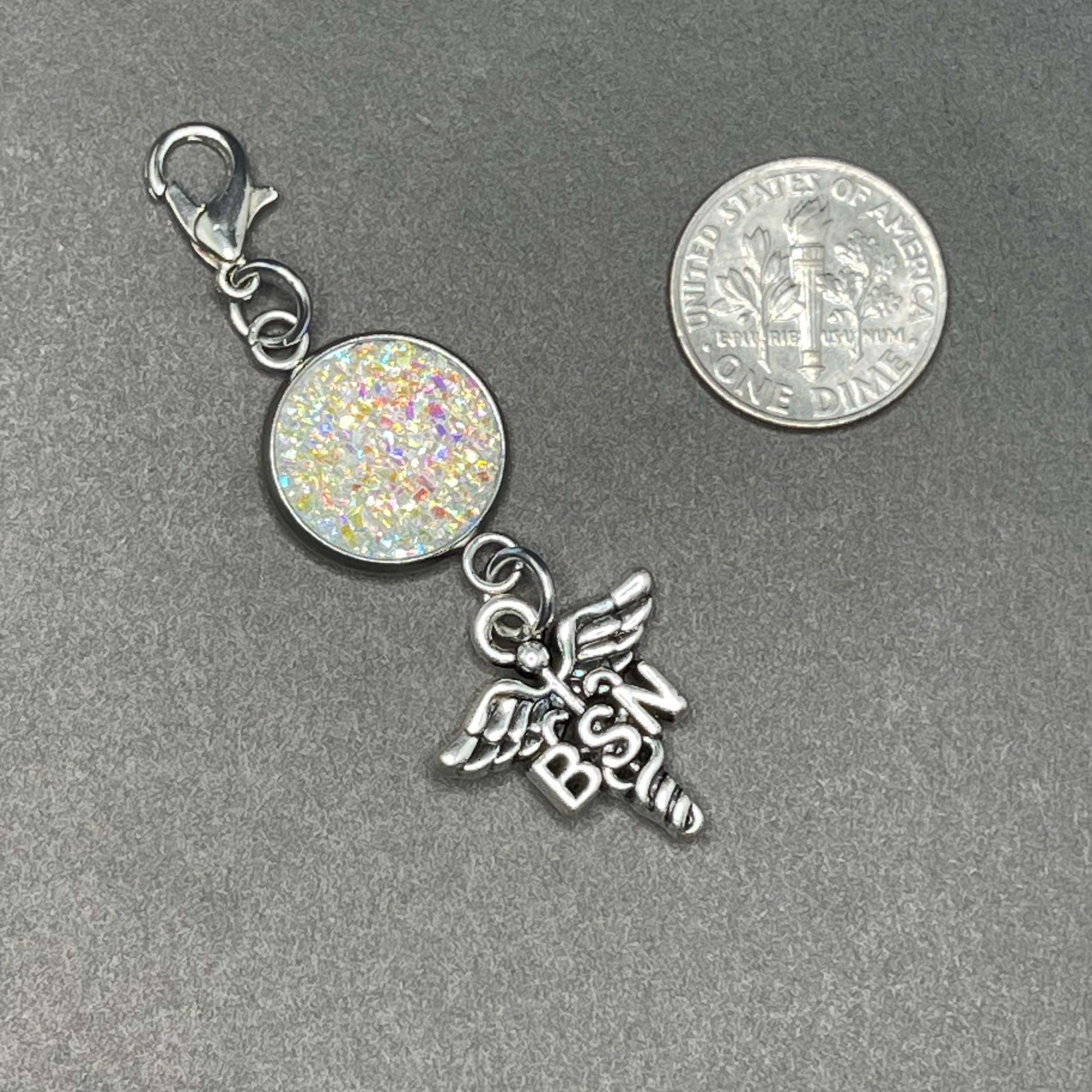 BSN Badge Reel Charm Bachelor of Science in Nursing Pick | Etsy