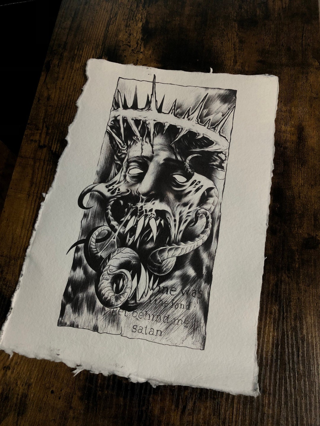 Art Print Jesus Christ Scary Creepy Wall Art - Etsy