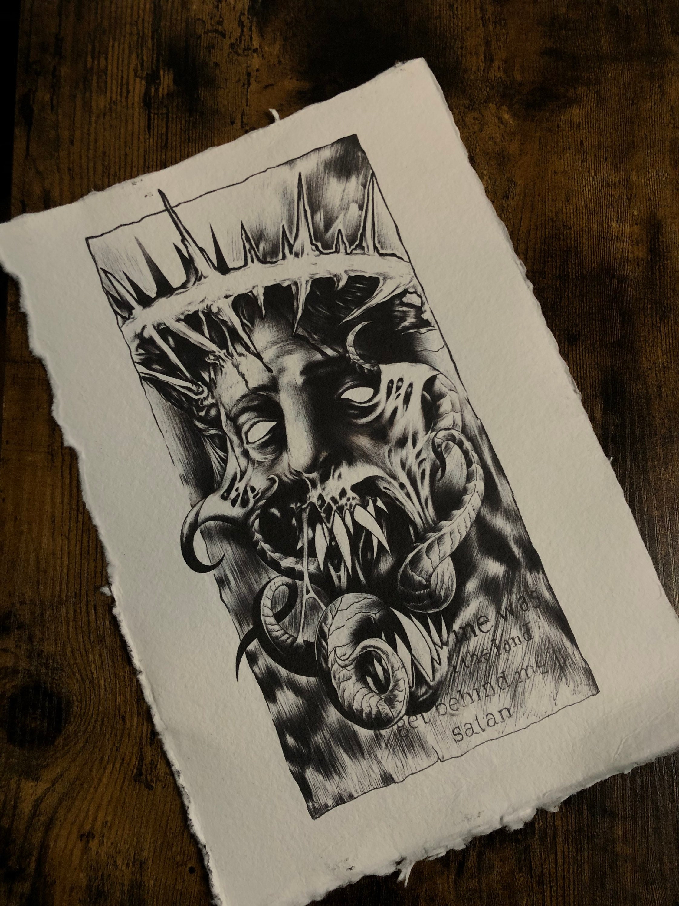 Art Print Jesus Christ Scary Creepy Wall Art - Etsy