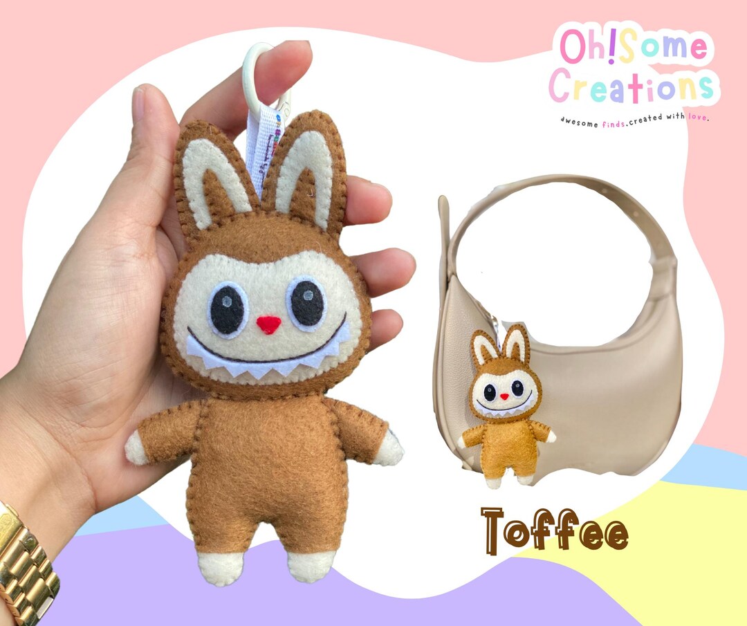 Labubu Felt Bagcharm Labubu Keychain Labubu Plushie - Etsy