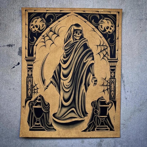 Traditional Reaper Tattoos