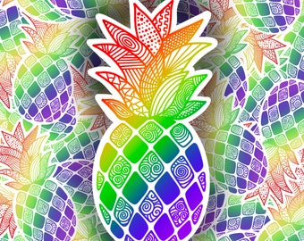 Pineapple Bro Sunglasses Sticker Decal - Etsy