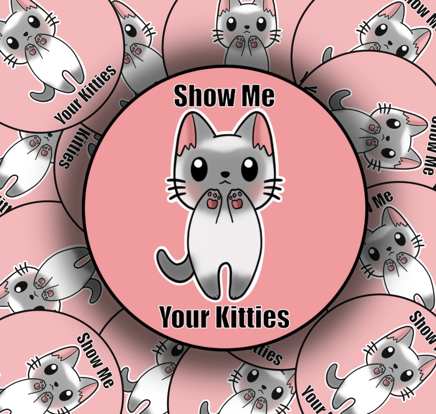 Show Me Your Kitties Funny Cat Decal Sticker - Etsy