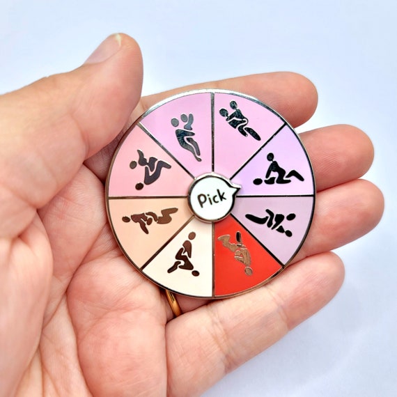 Sexy Time Spinner Positions Hard Enamel Pin | Etsy