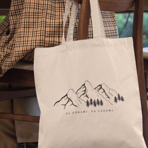 Reusable Thick Woven Tote Bag Made in Poland , Za Gorami Za Lasami ...