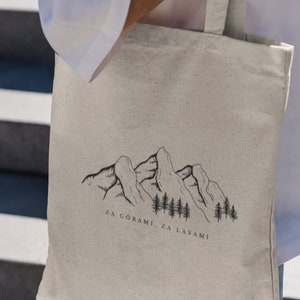Reusable Thick Woven Tote Bag Made in Poland , Za Gorami Za Lasami ...