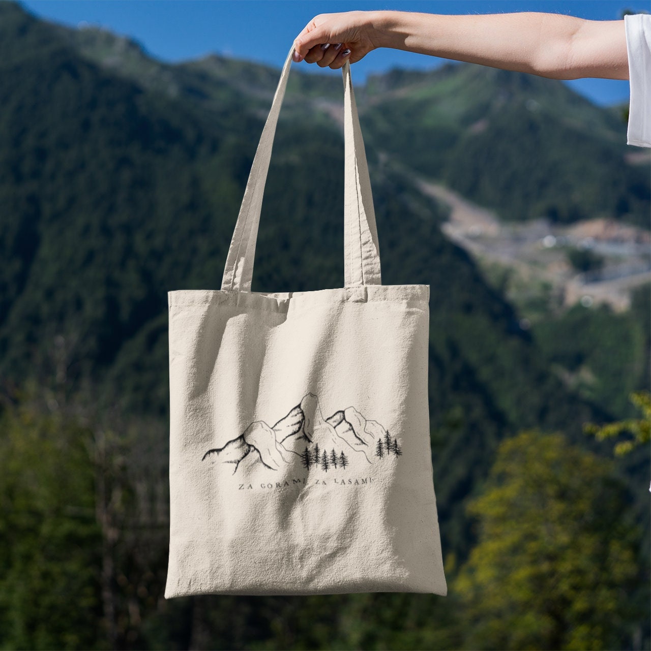 Reusable Thick Woven Tote Bag Made in Poland , Za Gorami Za Lasami ...