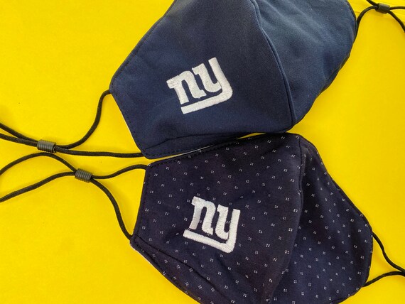 New York Giants Face Mask Embroidered Face Mask With Filter | Etsy