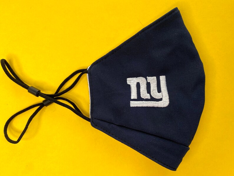 New York Giants Face Mask Embroidered Face Mask With Filter - Etsy