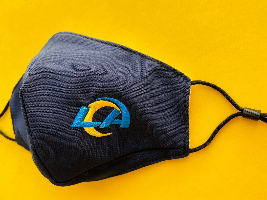 LA Rams Face Mask Los Angeles Rams Mask NFL Mask Rams - Etsy