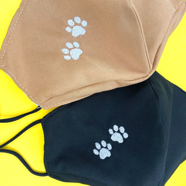Paw Print Face Mask - Etsy