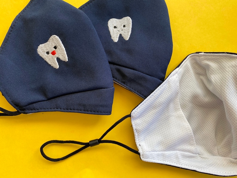 Dentist Tooth Face Mask Tooth Face Mask Dental Hygienist | Etsy