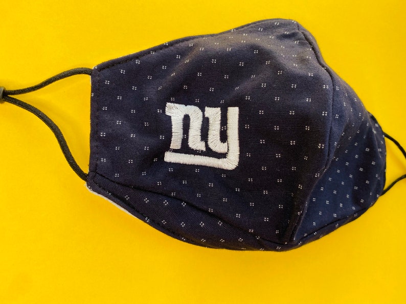 New York Giants Face Mask Embroidered Face Mask With Filter - Etsy