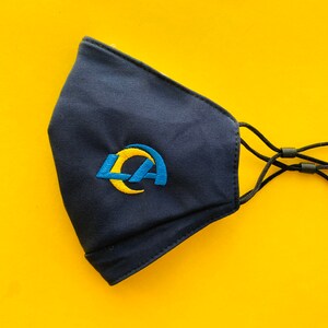 LA Rams Face Mask Los Angeles Rams Mask NFL Mask Rams - Etsy