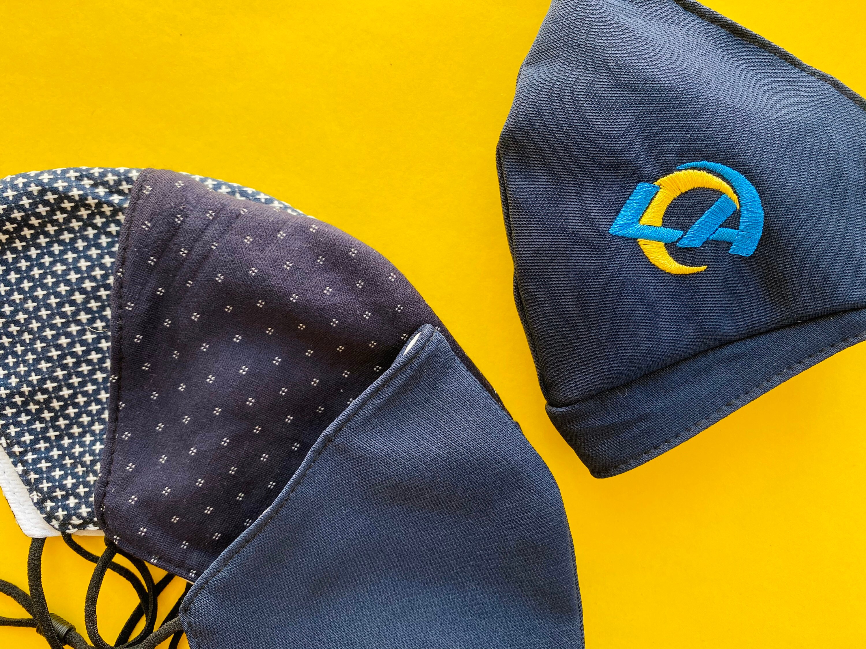 LA Rams Face Mask Los Angeles Rams Mask NFL Mask Rams - Etsy