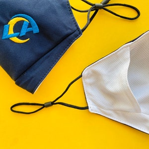 LA Rams Face Mask Los Angeles Rams Mask NFL Mask Rams - Etsy