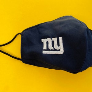 New York Giants Face Mask Embroidered Face Mask With Filter Pocket and ...