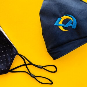 LA Rams Face Mask Los Angeles Rams Mask NFL Mask Rams - Etsy