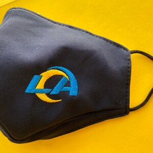 LA Rams Face Mask Los Angeles Rams Mask NFL Mask Rams - Etsy