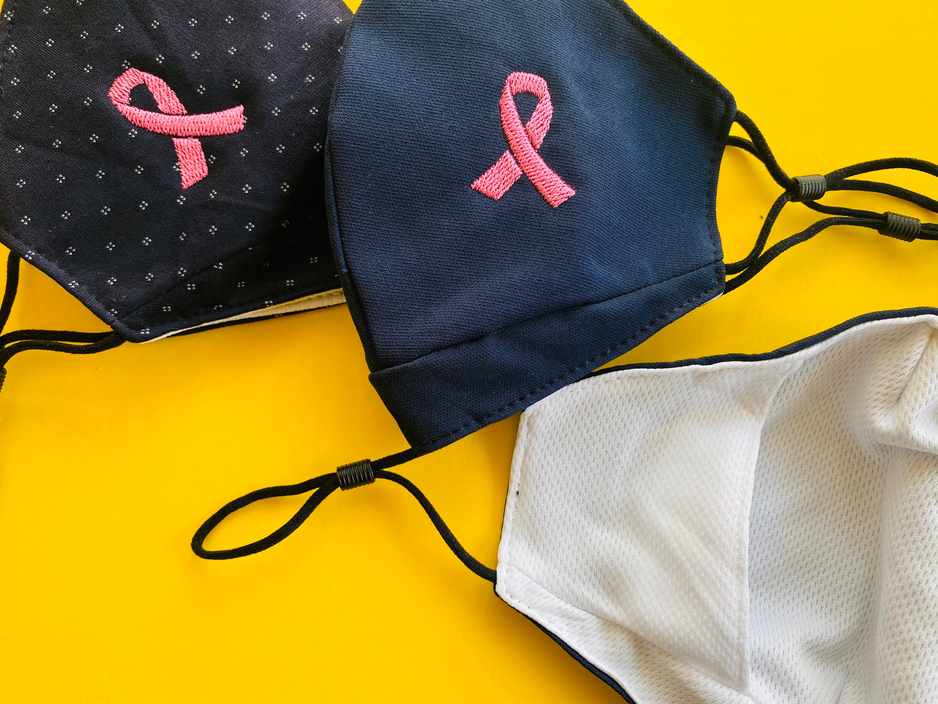 Pink Ribbon Embroidery Face Mask Awareness Pink Robbon Mask - Etsy