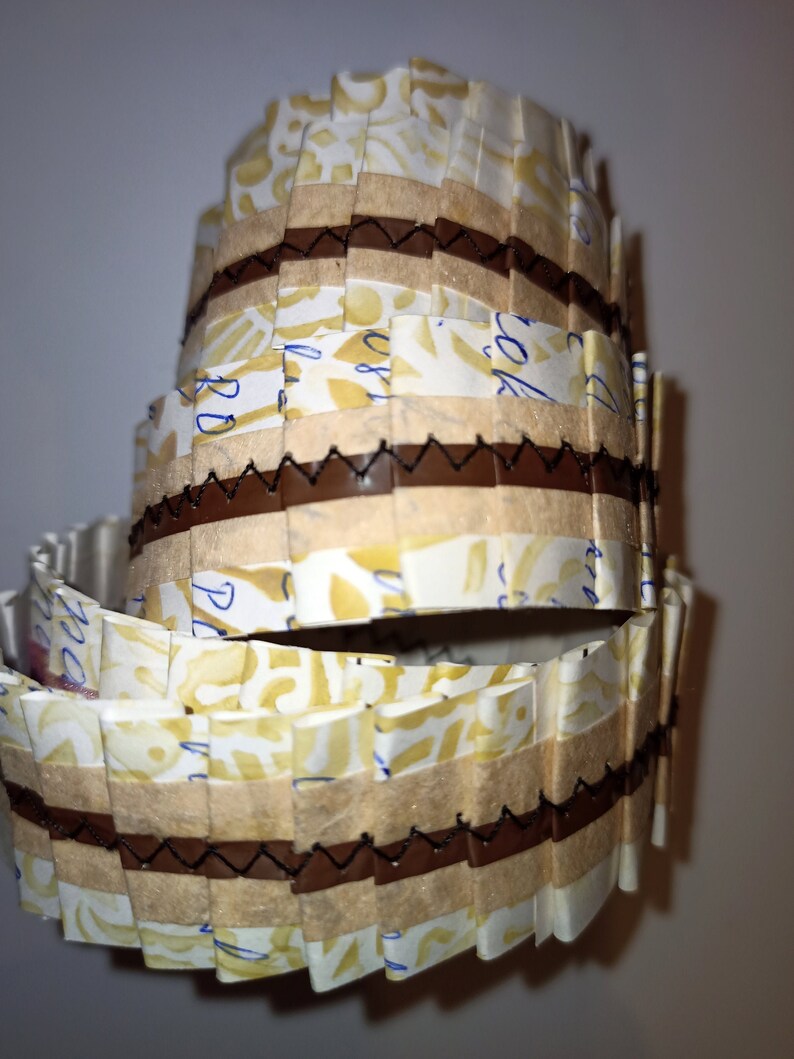 1 Yard Trashy Paper Ruffle Rolls Mixed Media Paper Rolls - Etsy