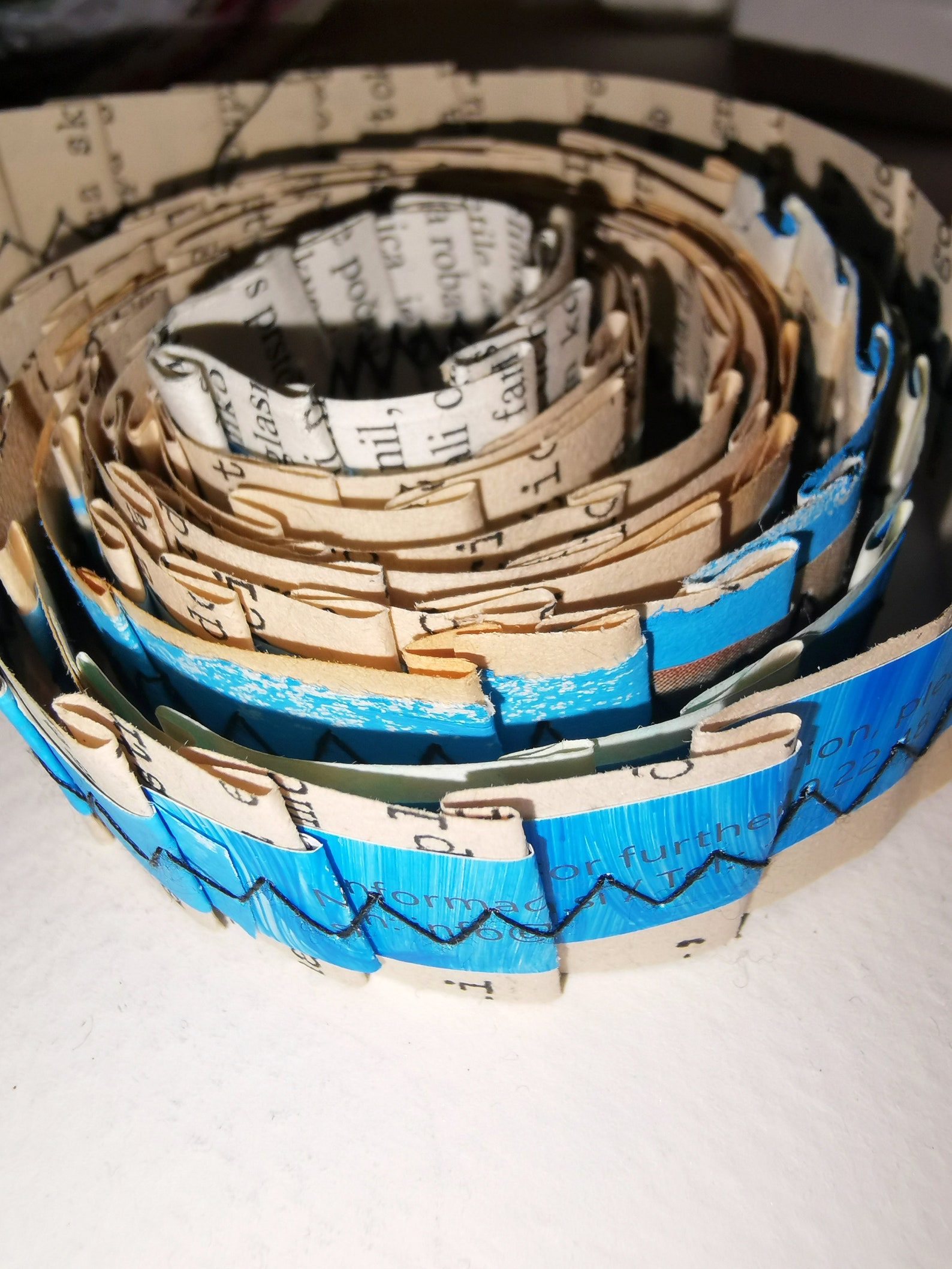 1 Yard Trashy Paper Ruffle Rolls Mixed Media Paper Rolls - Etsy