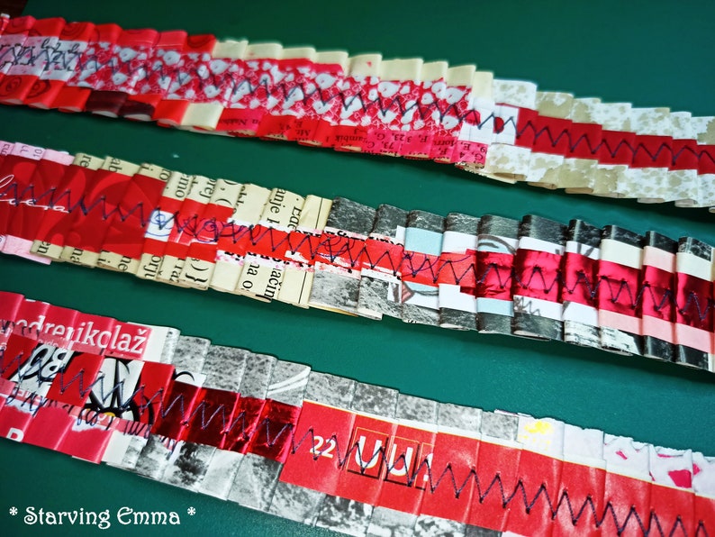 1 Yard Trashy Paper Ruffle Rolls Mixed Media Paper Rolls - Etsy