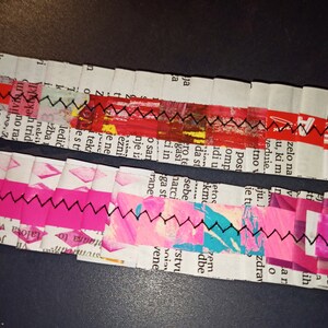 1 Yard Trashy Paper Ruffle Rolls Mixed Media Paper Rolls | Etsy