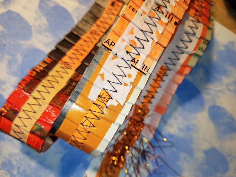 1 Yard Trashy Paper Ruffle Rolls Mixed Media Paper Rolls - Etsy