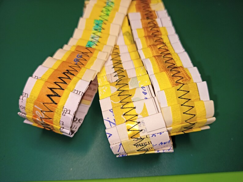 1 Yard Trashy Paper Ruffle Rolls Mixed Media Paper Rolls - Etsy