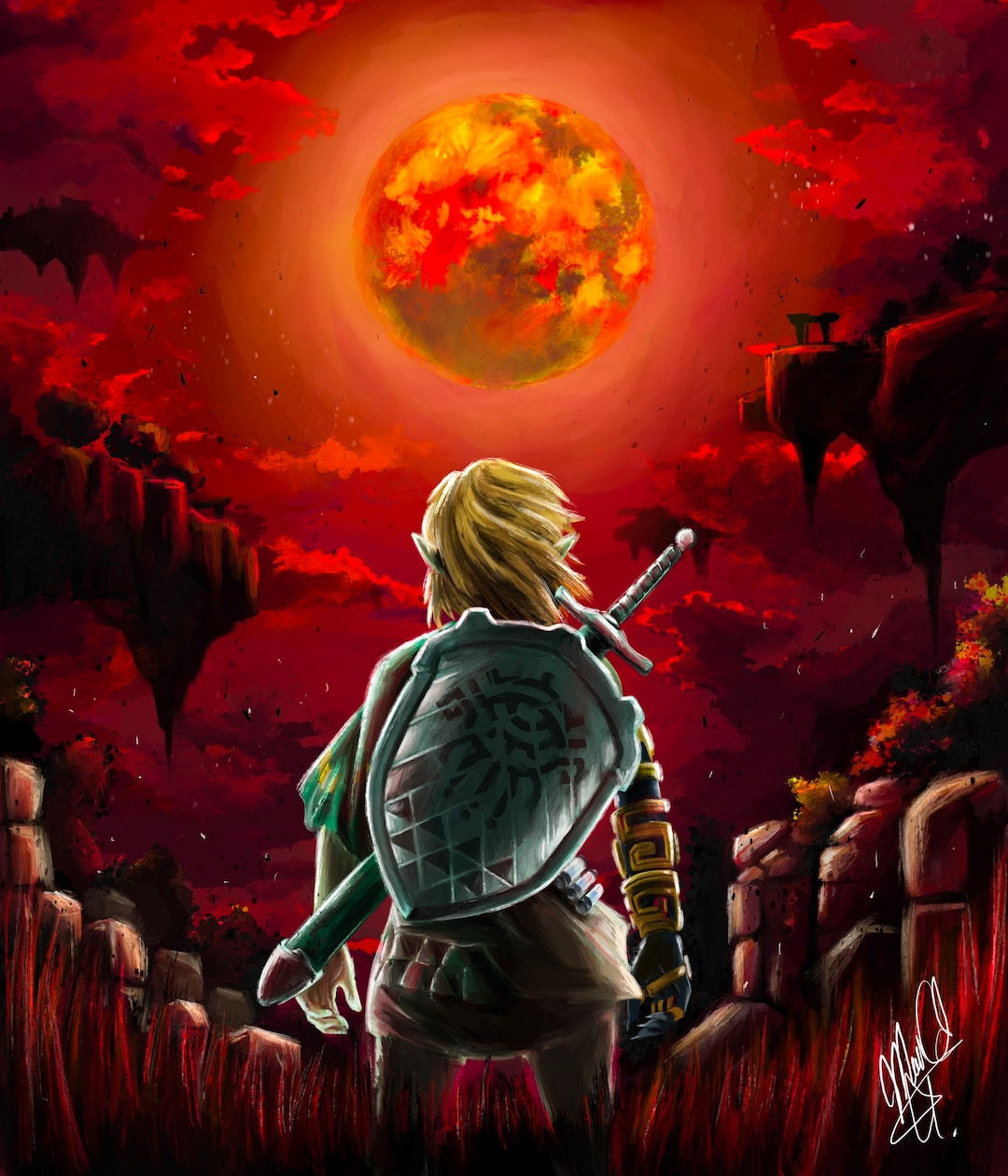 Tears of the Kingdom - Blood Moon - Etsy