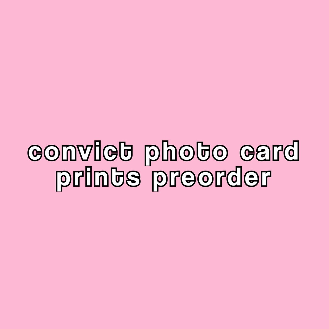 Convict/simon Photocard Polariod Photo Print Preorder - Etsy
