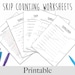 Grade 2-3 Math - Skip Counting Worksheet - DIGITAL DOWNLOAD , Math ...