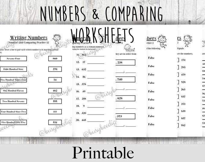 Grade 2-3 Math - Skip Counting Worksheet - DIGITAL DOWNLOAD , Math ...