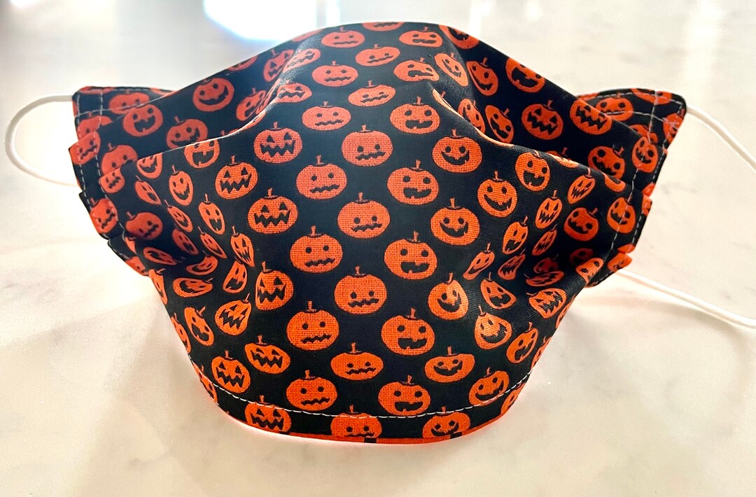 Halloween Reversible Cotton Print Face Mask - Etsy
