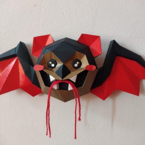 Halloween Bat Papercraft Templates Pdf, Dxf and Svg - Etsy
