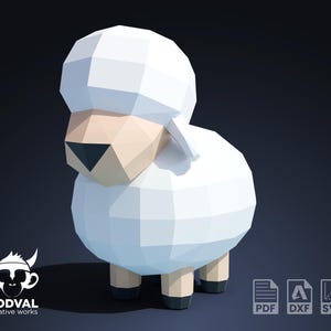 Sheep Papercraft Templates Pdf, Dxf and Svg - Etsy Australia