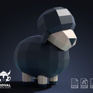 Sheep Papercraft Templates Pdf, Dxf and Svg - Etsy Australia