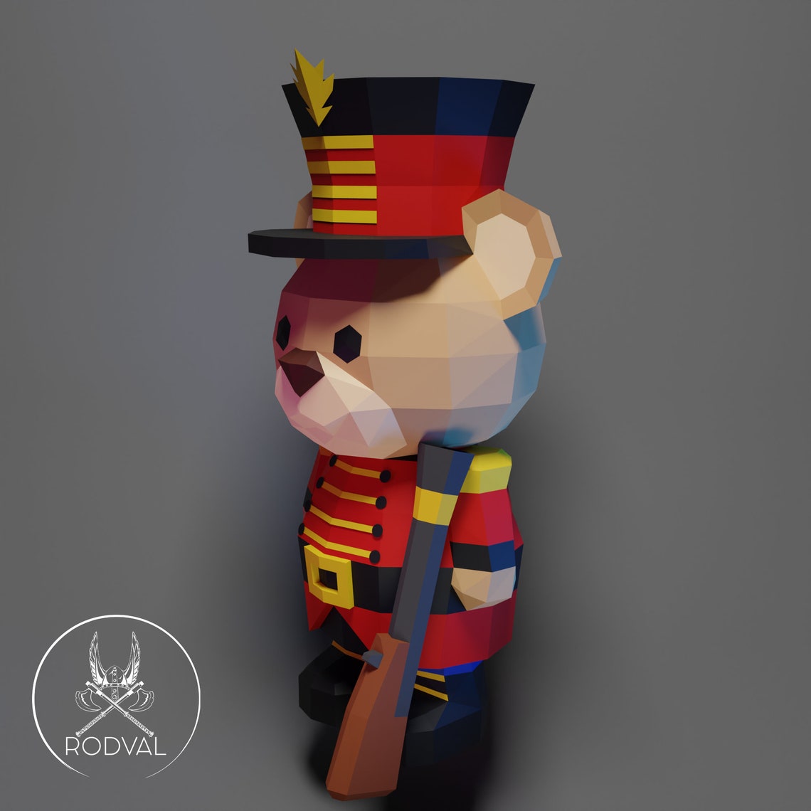 NUTCRACKER TEDDY Papercraft Templates PDF - Etsy