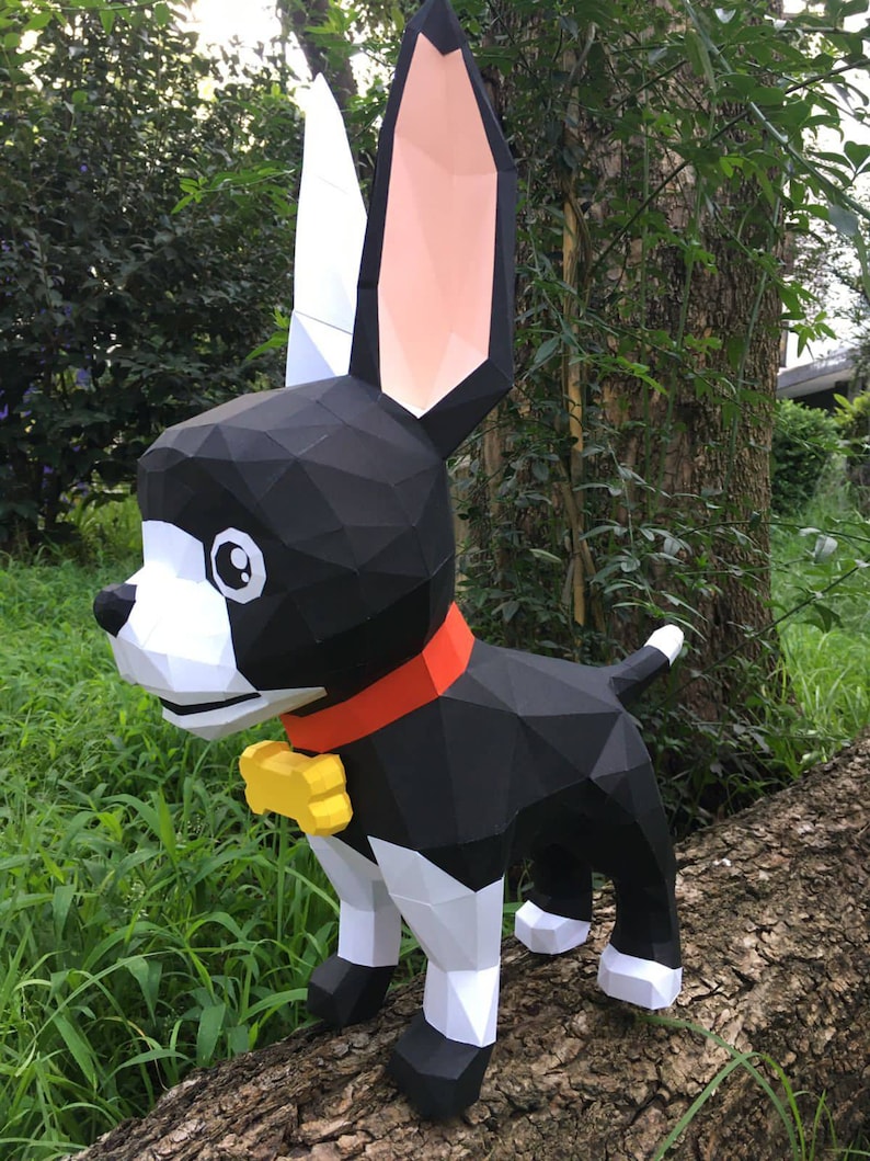 DOGGIE, Dog, Papercraft, Template, DIY, Paper, Low Poly, Holiday, 3D ...