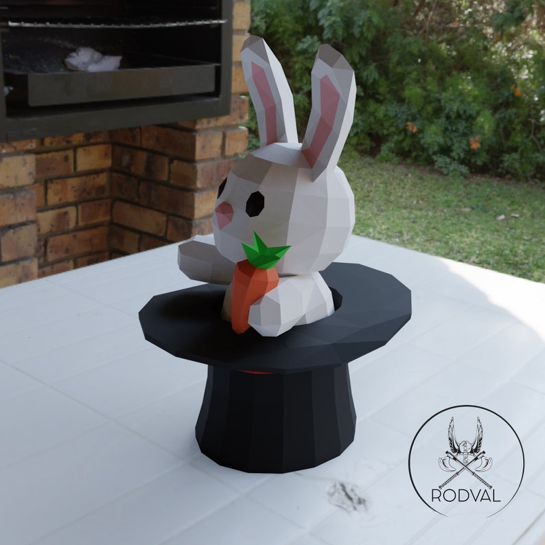 MAGIC RABBIT BOX 3D Model Papercraft Templates - Etsy