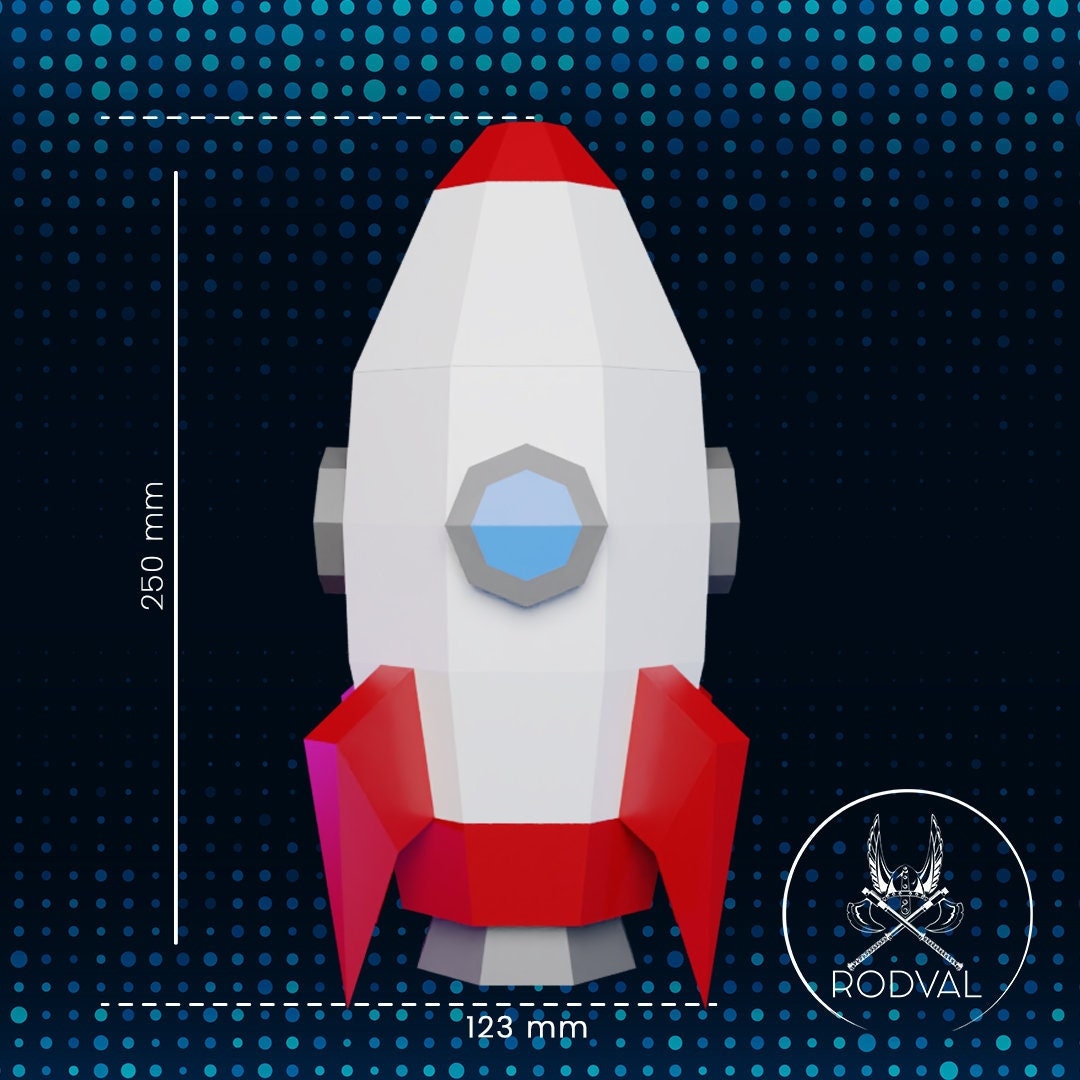 SPACE ROCKET BOX Papercraft Templates Pdf - Etsy