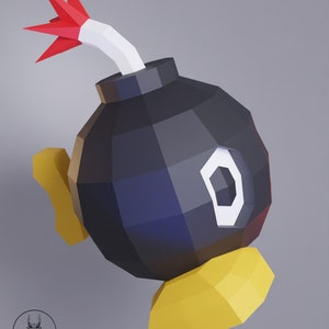 CARTOON BOMB TOY, Papercraft Templates Pdf, Dxf Y Svg - Etsy UK