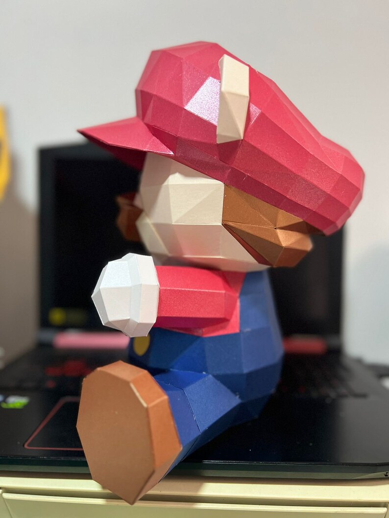 MARIO & Luigi TEDDY BEAR Plantillas De Papercraft Pdf Dxf Y - Etsy