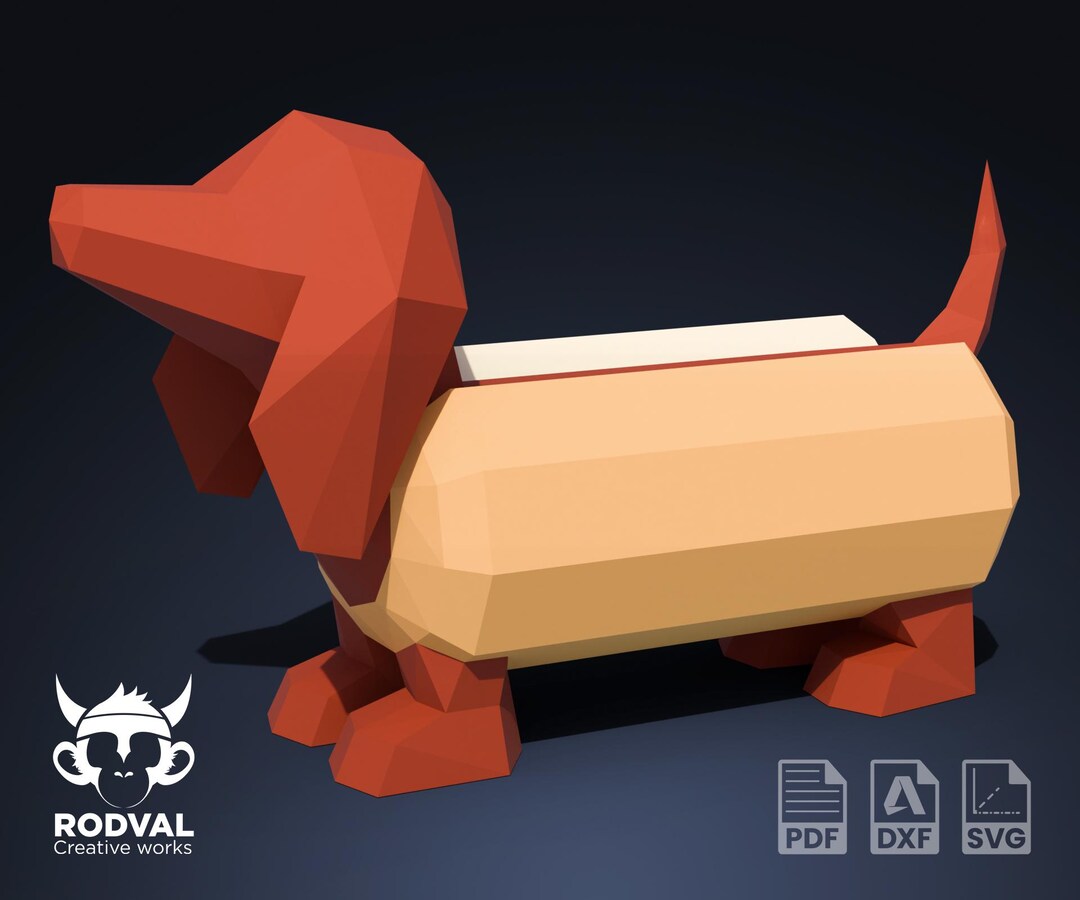 Hot Dog Papercraft Templates Pdf, Dxf and Svg - Etsy UK